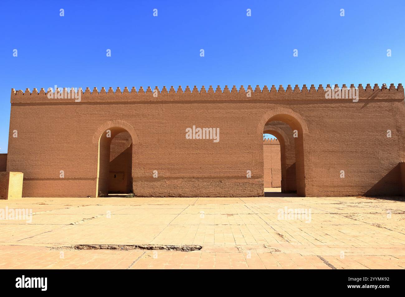 old walls of the ancient city of Babylon in Iraq Stock Photo - Alamy