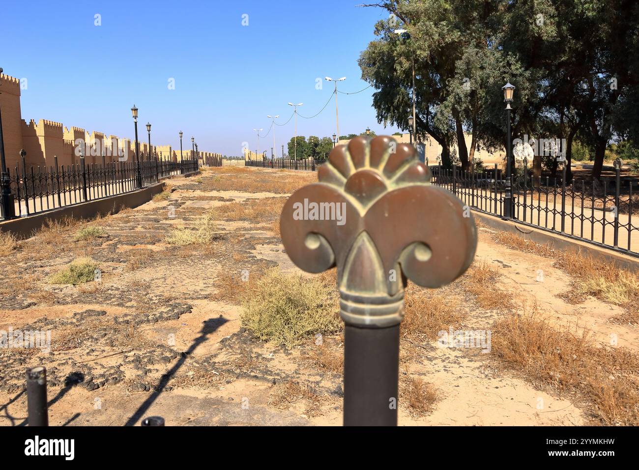 the Street of Procession in the ancient city of Babylon, iraq Stock ...
