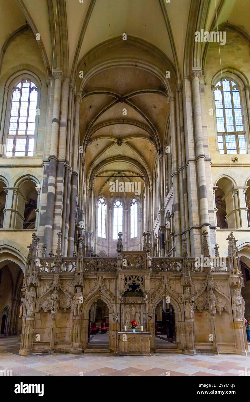 Interior of the protestant Magdeburg Cathedral of Saints Maurice and ...