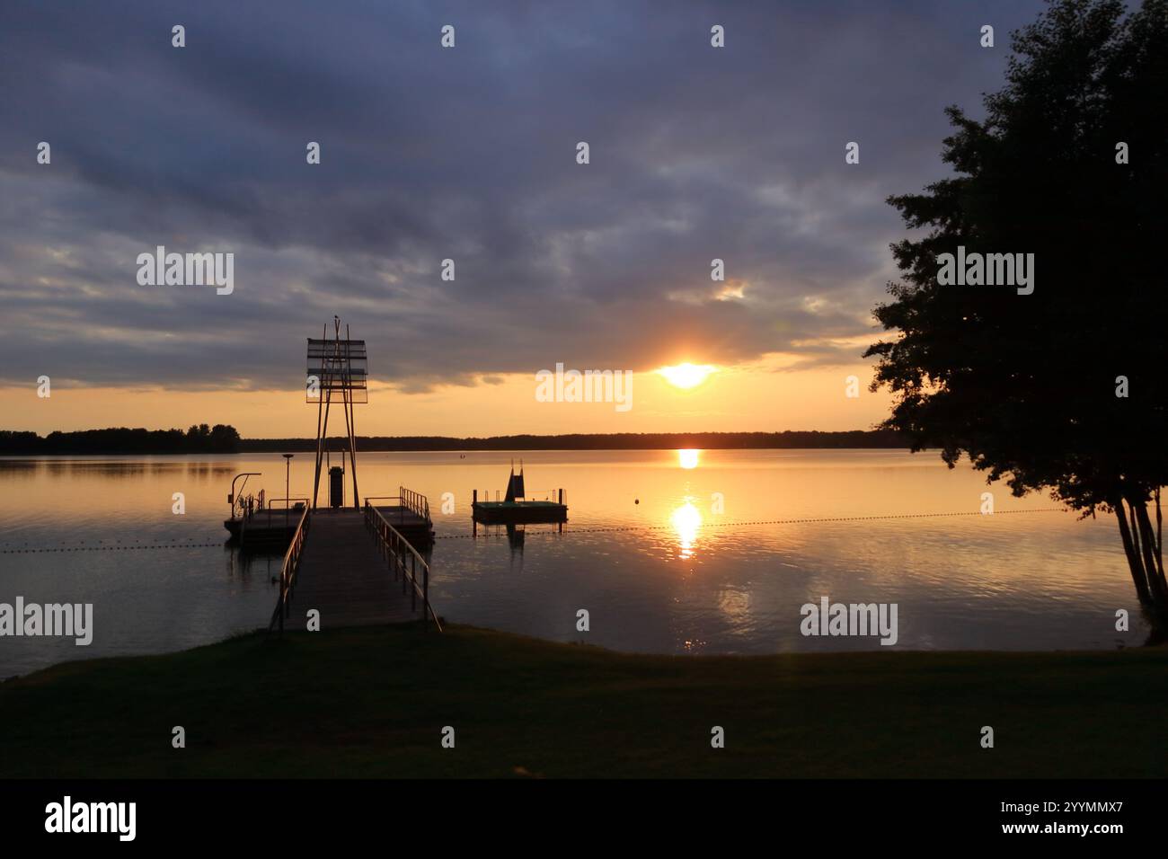the Sunset at lake Wandlitz in Brandenburg, Germany Stock Photo - Alamy