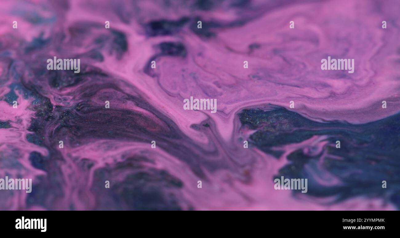 Sparkling glitter. Ink swirl. Defocused multicolor purple shimmering ...