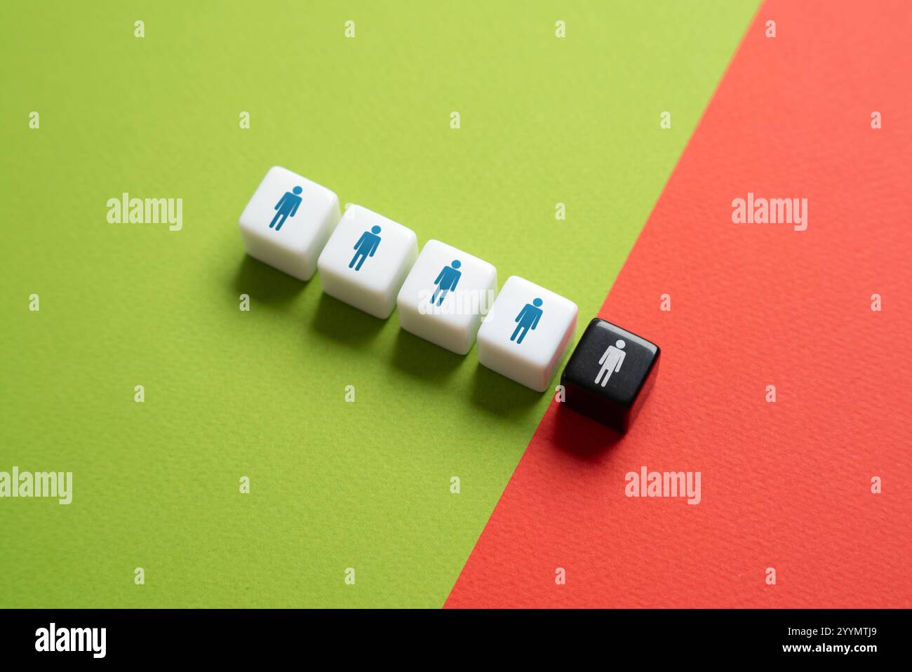 Loss of one person from the group. Layoffs at work, crisis. Voting for ...