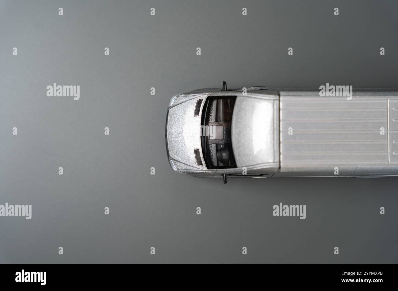 Gray delivery van top view. Local delivery. Transportation of goods ...