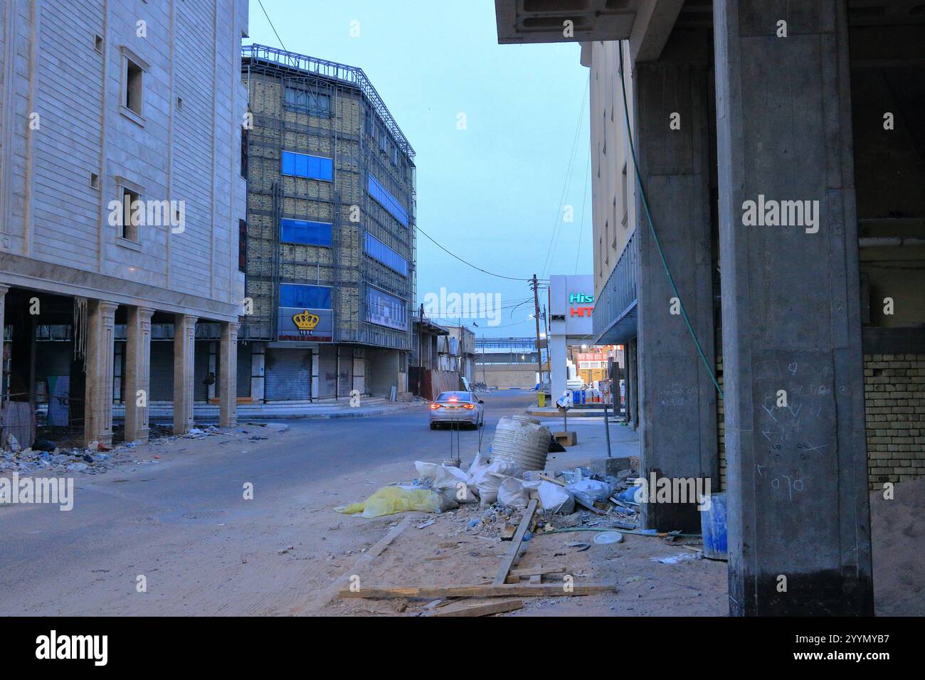 Basra, Basrah in Iraq - November 10 2024: the streets of the town near ...