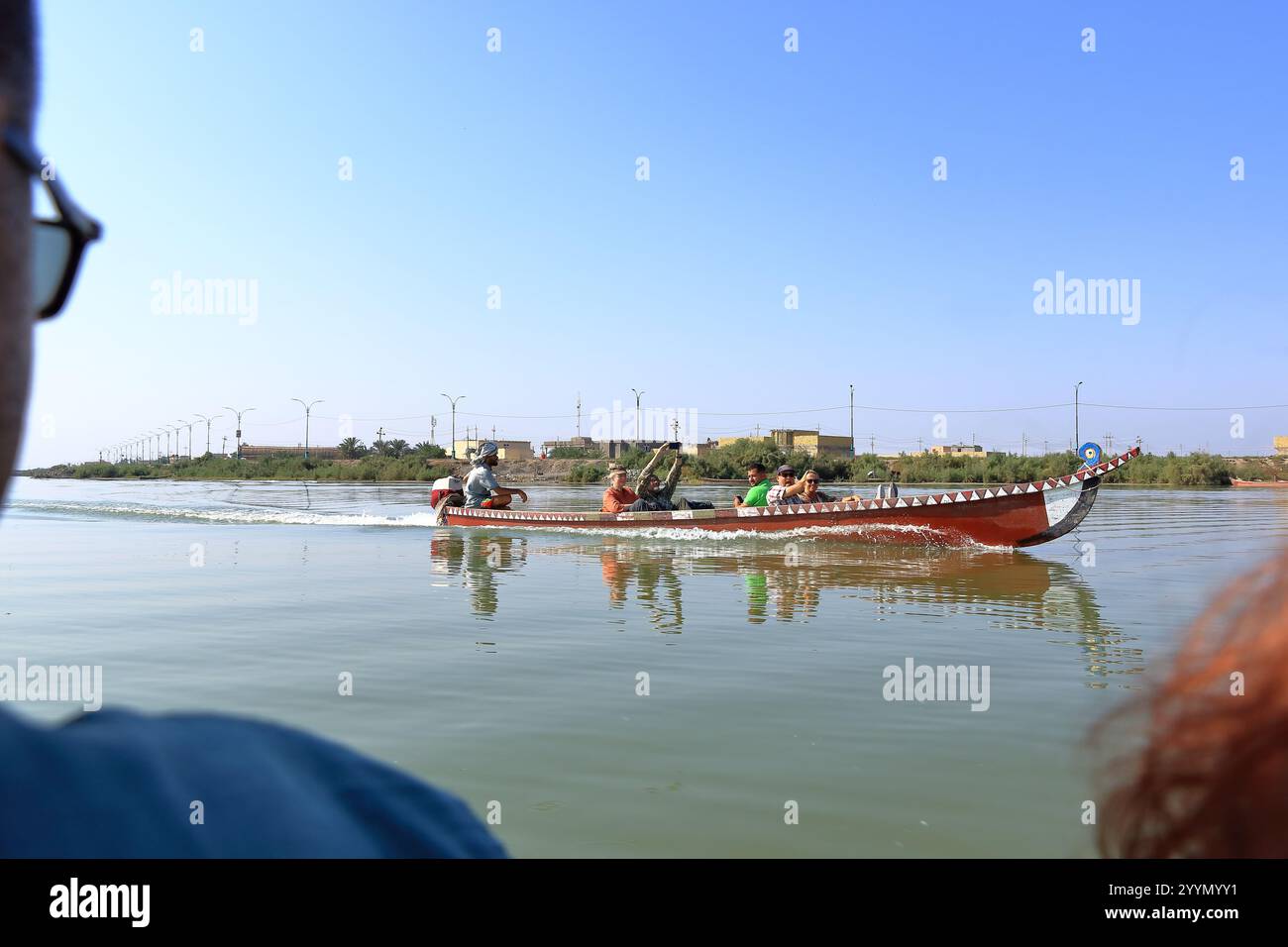 Chibayish, Chabaish, Nasiriya in Iraq - November 11 2024: people on a ...