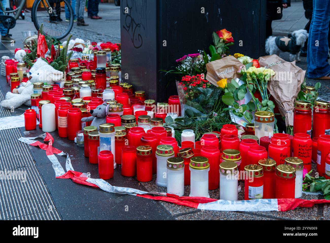Magdeburg Germany December 22, 2024: After the attack on the Christmas ...