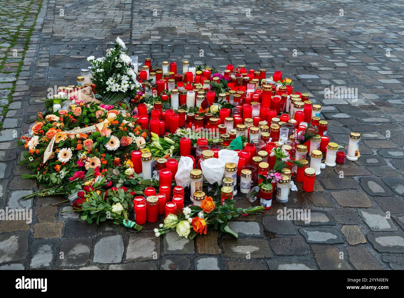 Magdeburg Germany December 22, 2024: After the attack on the Christmas ...