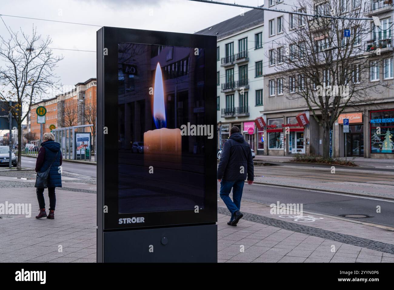 Magdeburg Germany December 22, 2024: After the attack on the Christmas ...