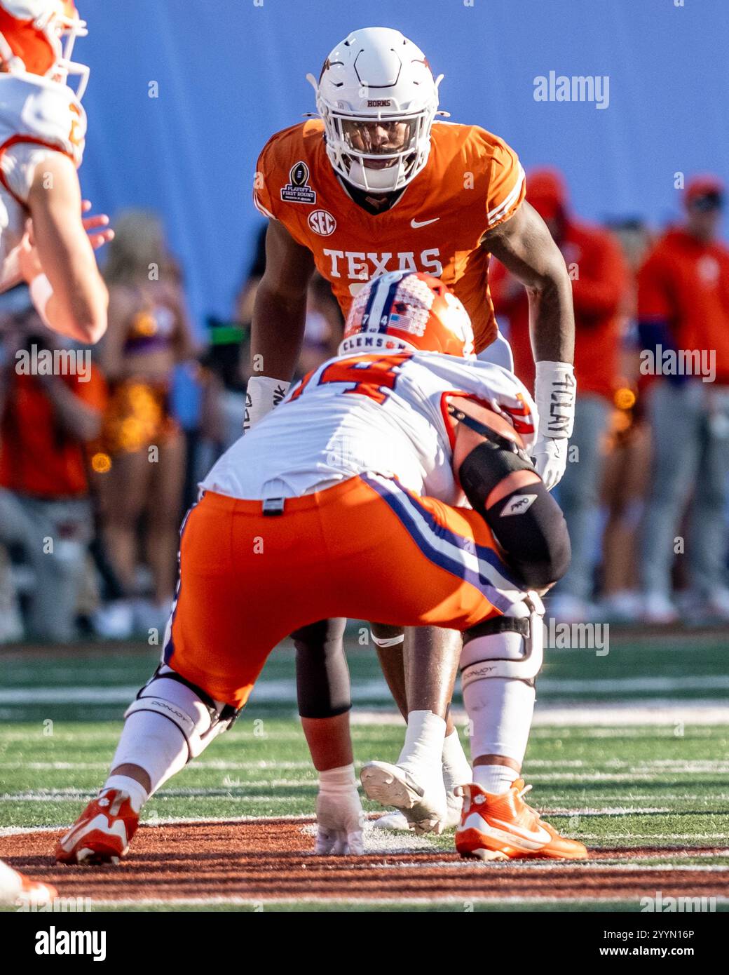 Dec 21, 2024. Colin Simmons #11 of the Texas Longhorns in action vs the ...