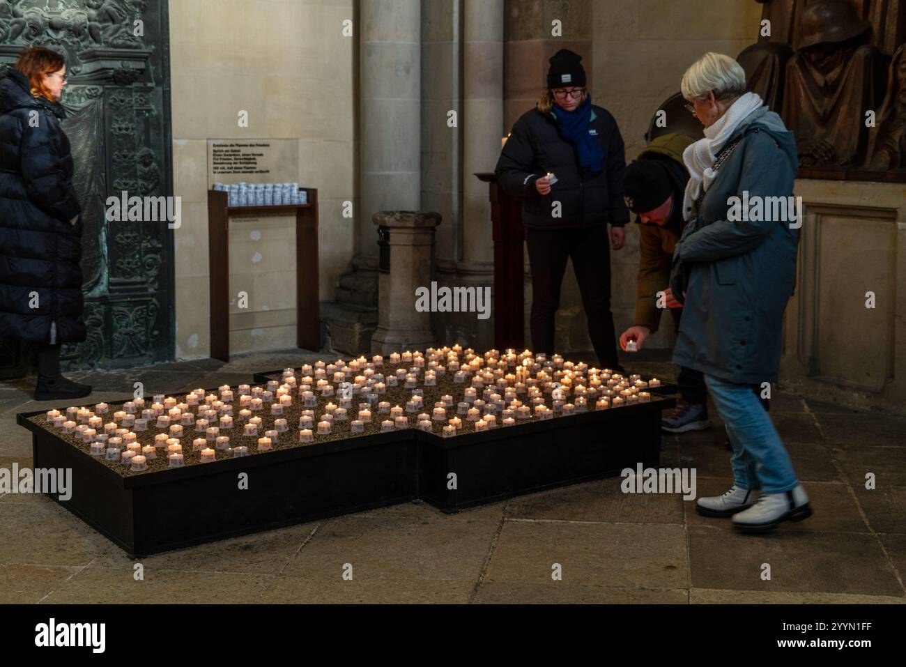 Magdeburg Germany December 22, 2024: After the attack on the Christmas ...