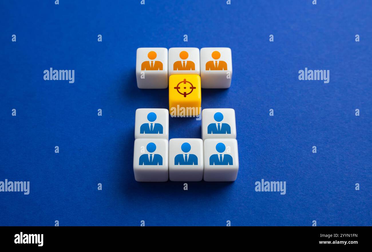 Uniting people around a common goal. Teamwork. Collaboration of ...