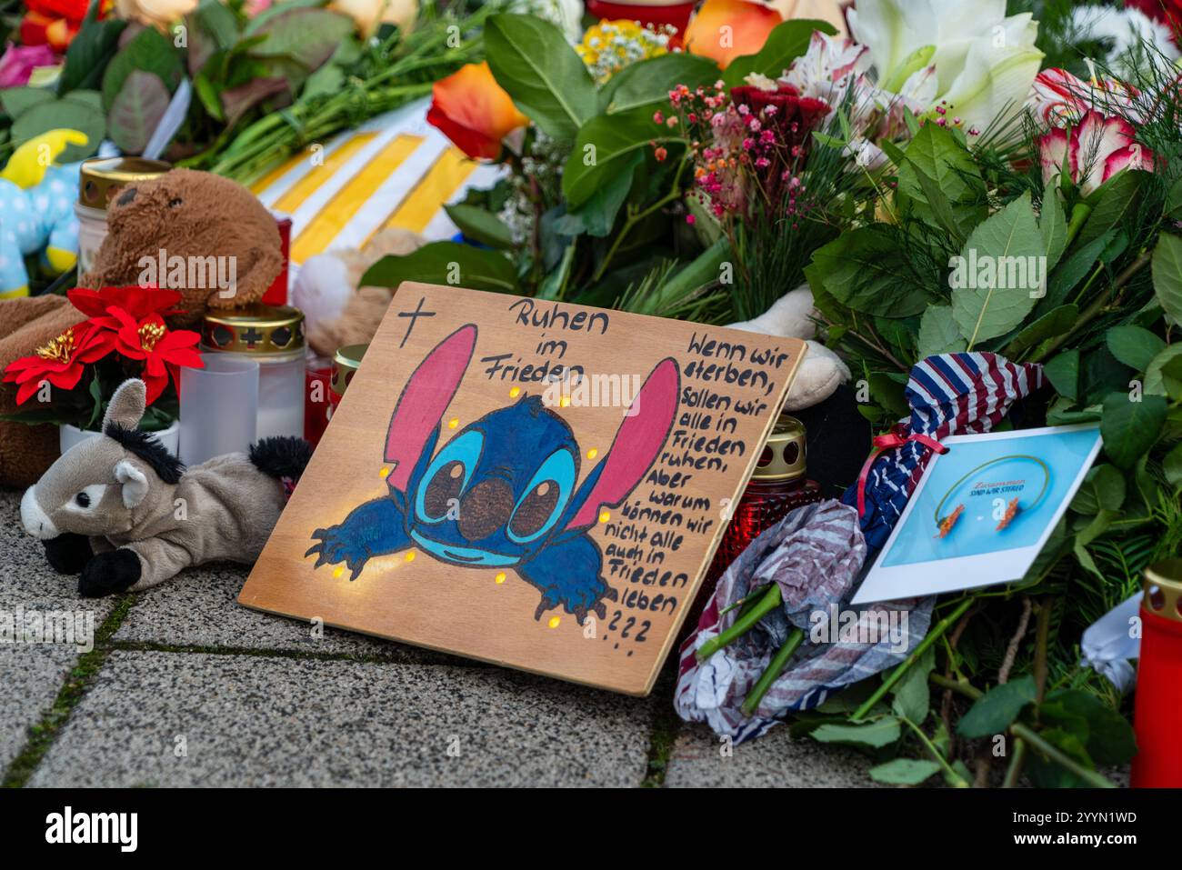 Magdeburg Germany December 22, 2024: After the attack on the Christmas ...