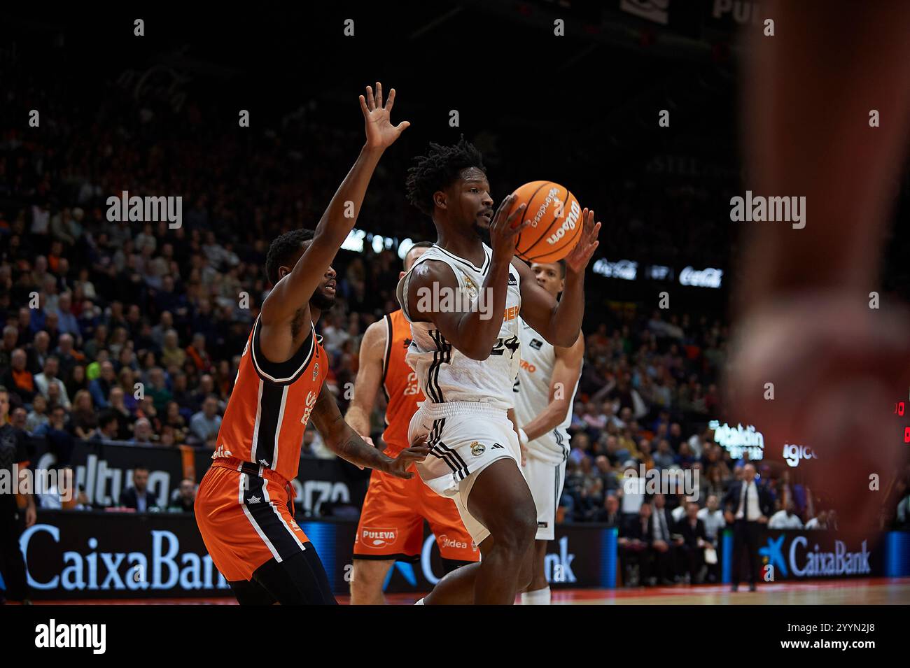 Andres Feliz of Real Madrid seen in action during the Liga Endesa ...