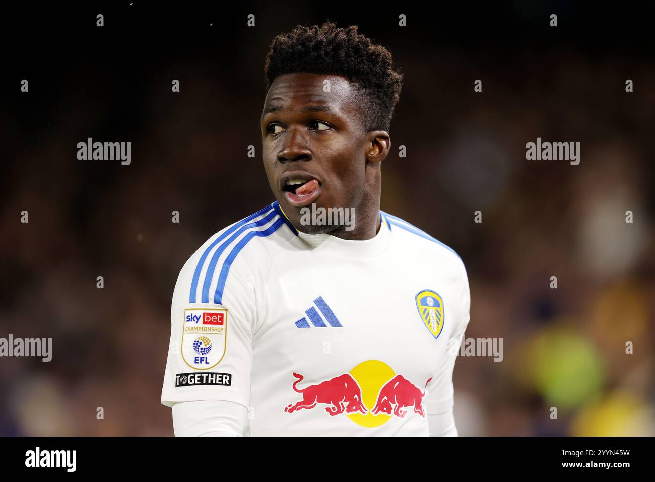 Leeds United's Wilfried Gnonto during the Sky Bet Championship match at ...