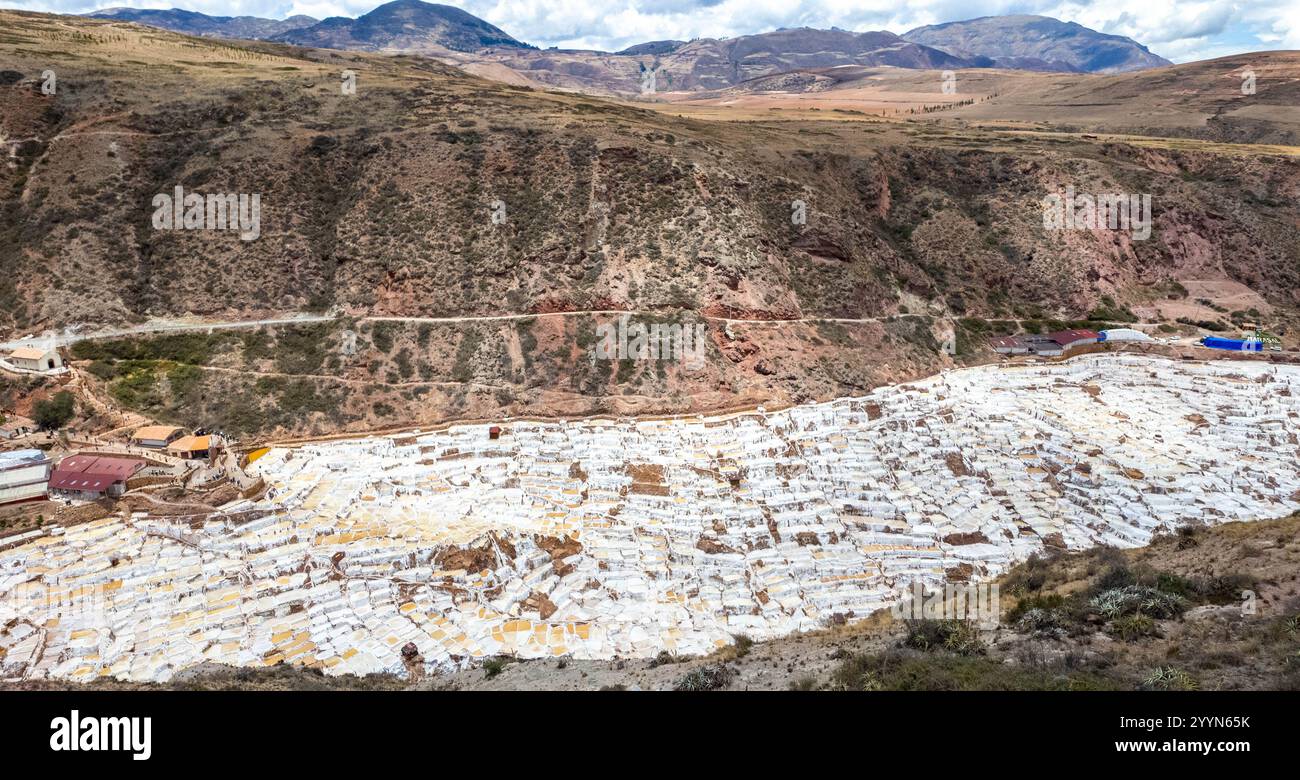 Maras salt mines. Sacred valley of the incas in Peru Stock Photo - Alamy