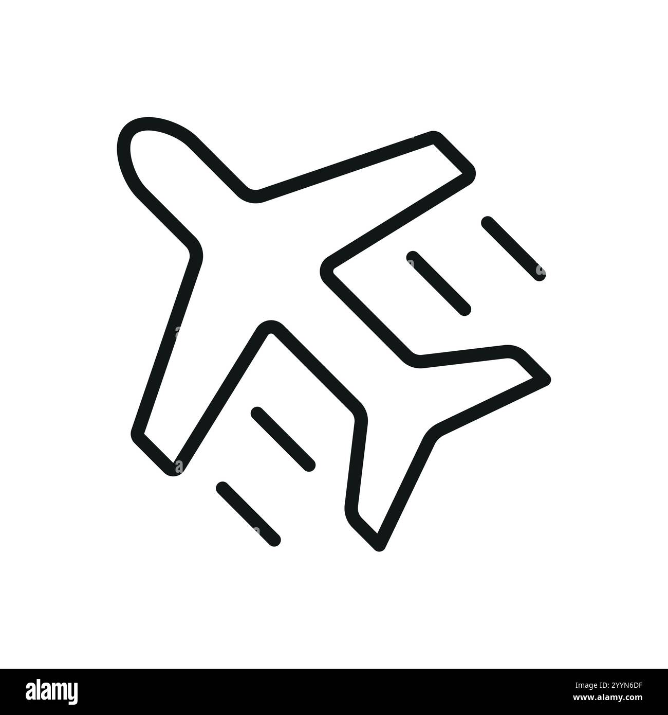 Plane icon features a sleek and modern design, perfect for representing ...
