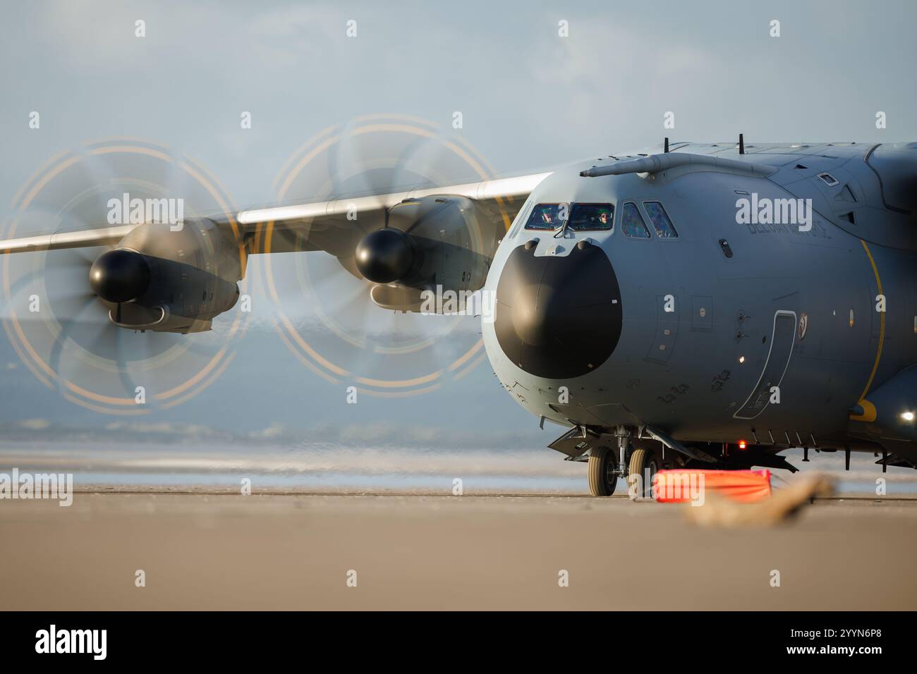 Belgian Air Force Atlas, A400m conducting natural surface landings on ...