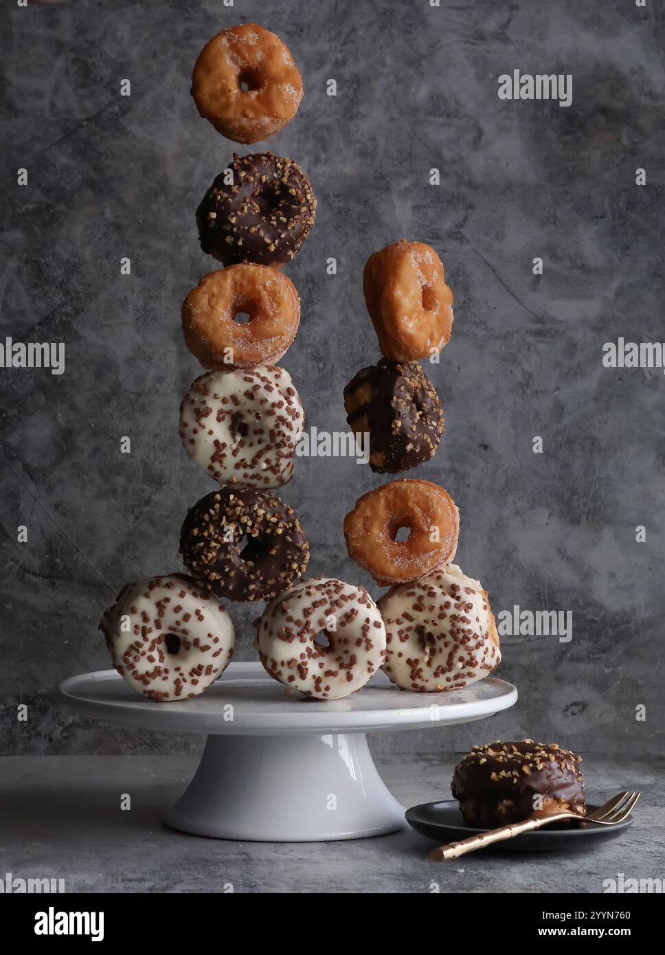 Platter gourmet donuts assorted hi-res stock photography and images - Alamy