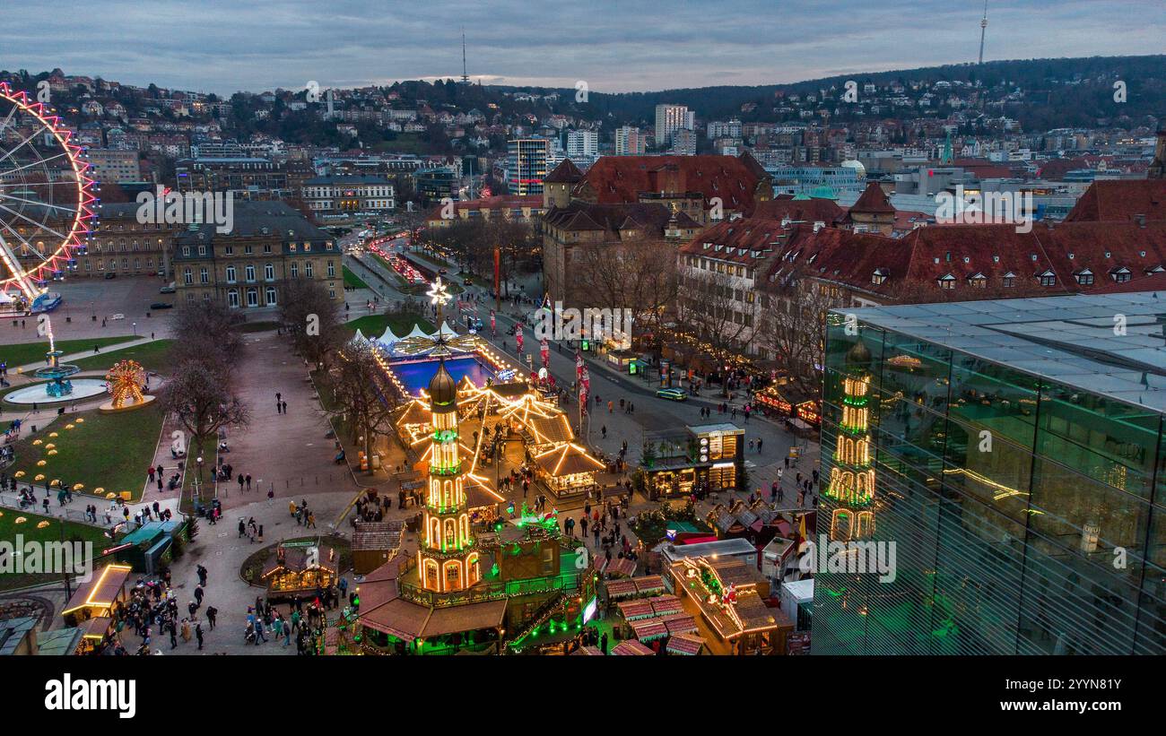 Amazing aerial (drone point of view) view on part of SCHLOSSPLATZ in ...