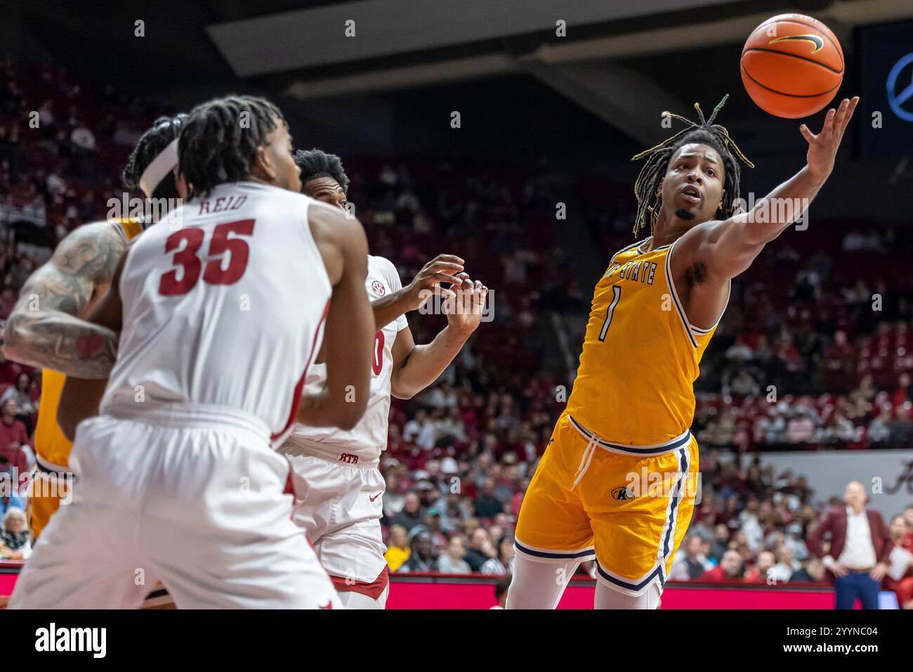 Kent State forward VonCameron Davis (1) rebounds the ball against ...