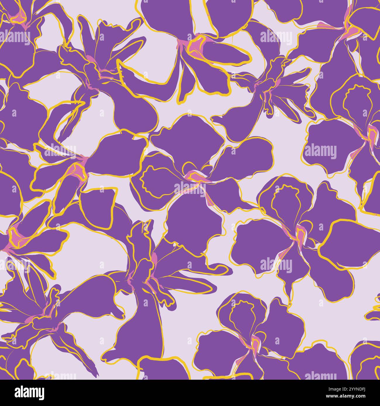 Soft pink iris flower Stock Vector Images - Alamy