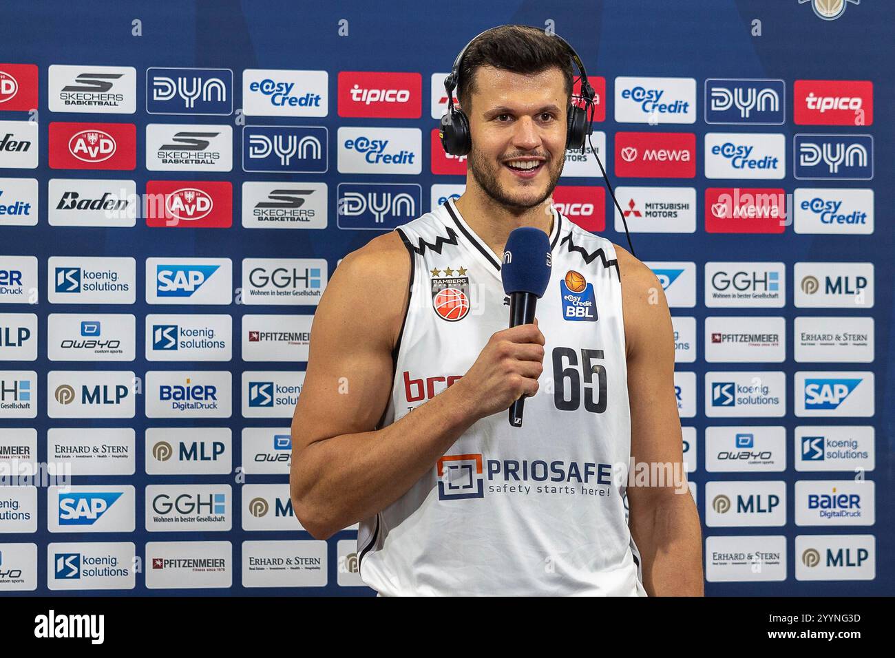 Heidelberg, Deutschland. 22nd Dec, 2024. Filip Stanic (Bamberg Baskets ...