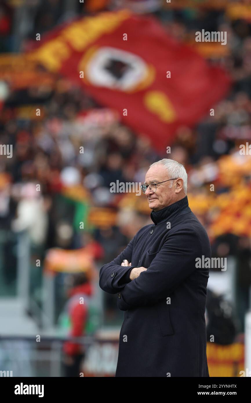 Rome, Italy. 22nd Dec, 2024. Claudio Ranieri Coach of Roma seen during ...