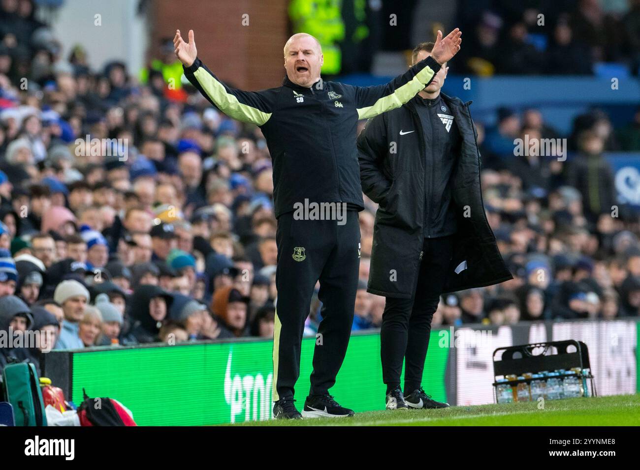 Everton F.C. manager Sean Dyche during the Premier League match between ...