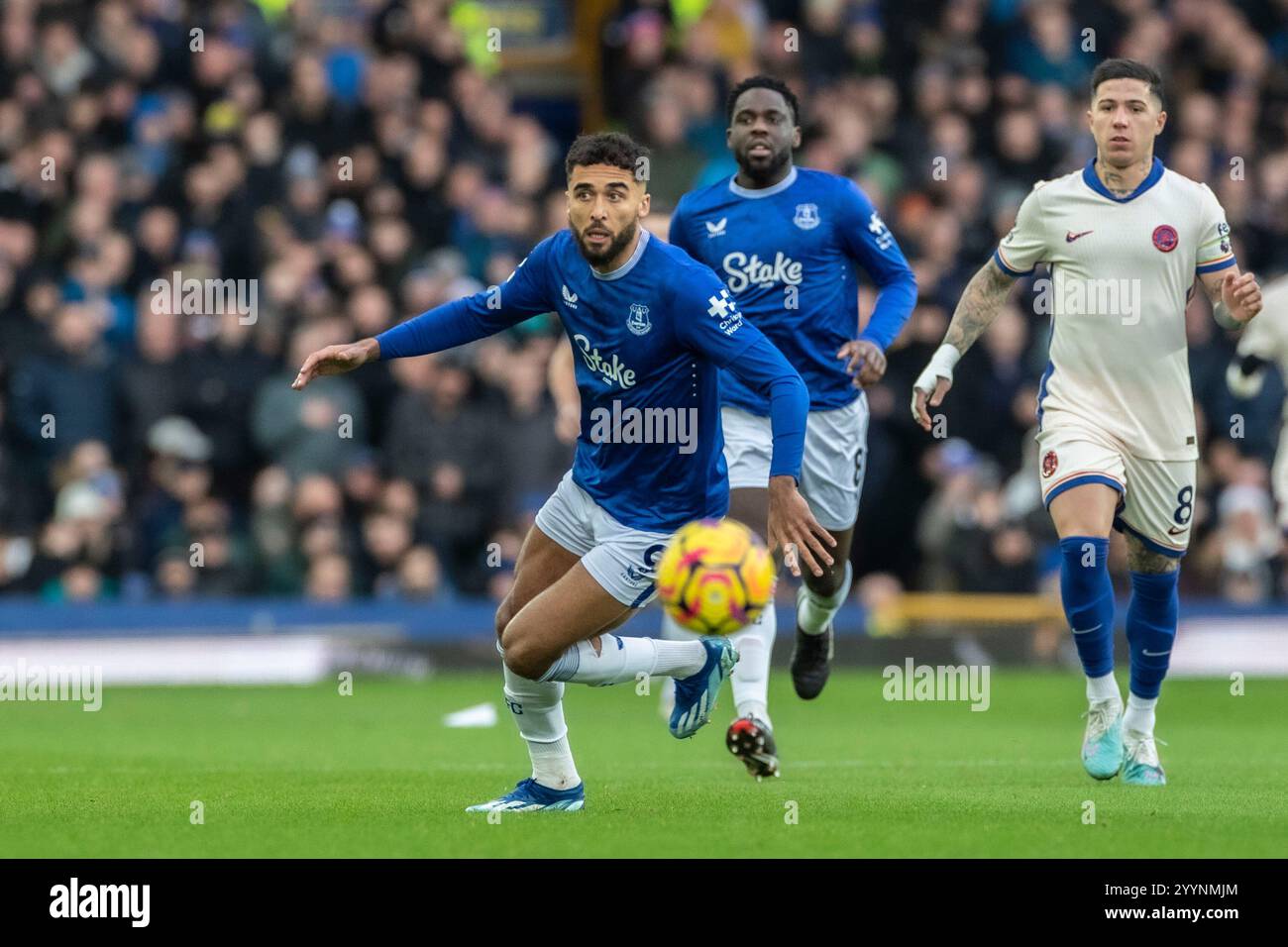 Dominic Calvert-Lewin #9 of Everton F.C. during the Premier League ...