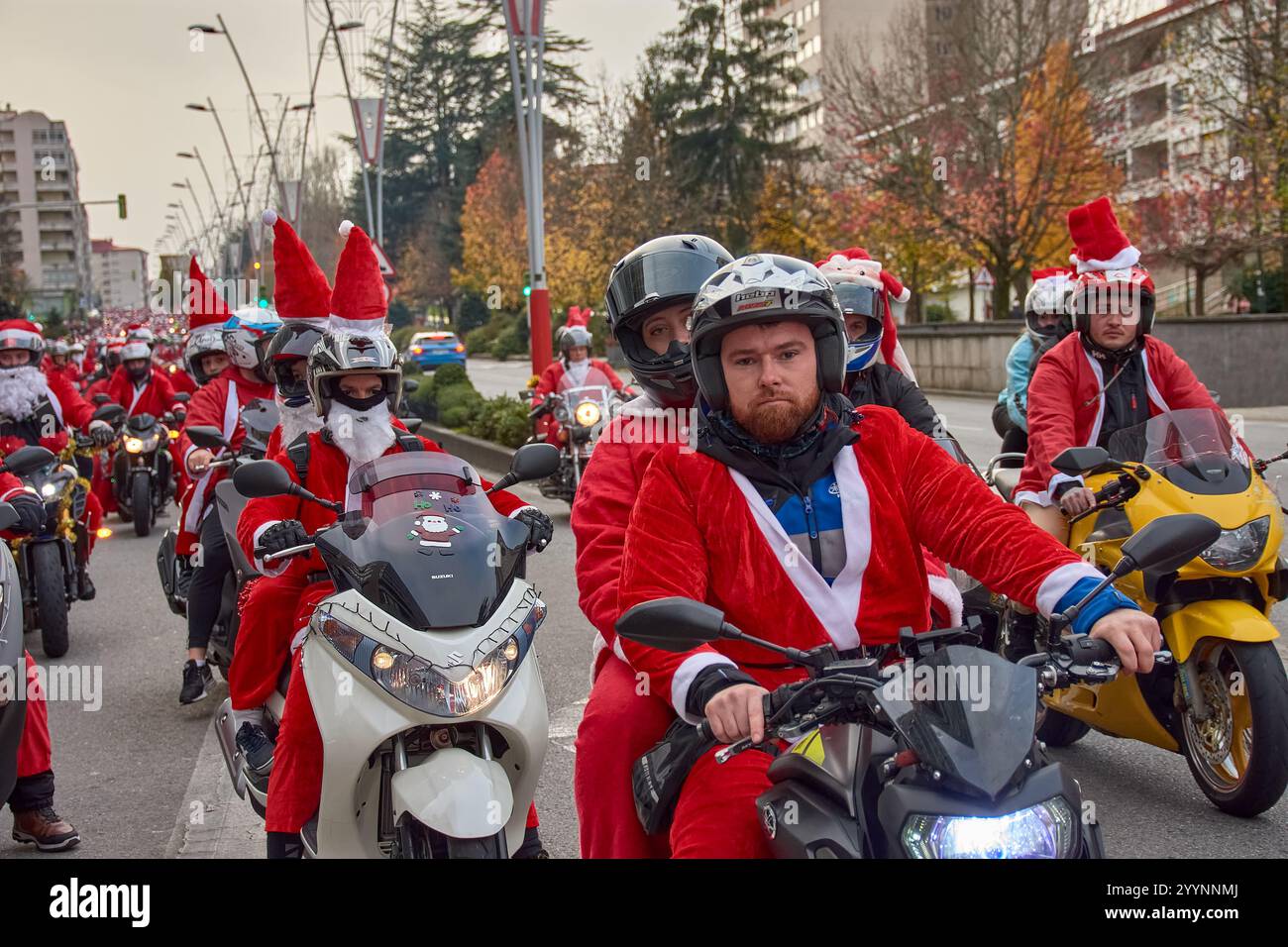 Vigo,Pontevedra,Spain December,21,2024:The Papanoelada motera in Vigo ...
