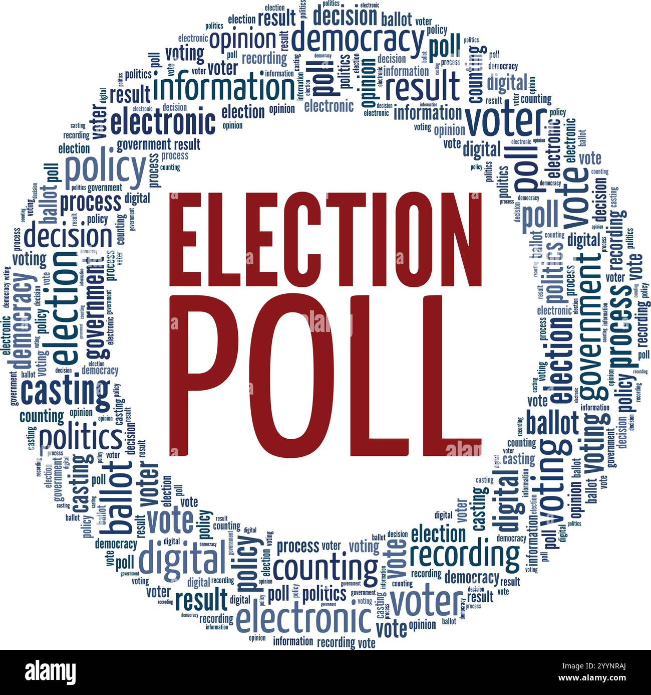 Election Poll word cloud conceptual design isolated on white background ...