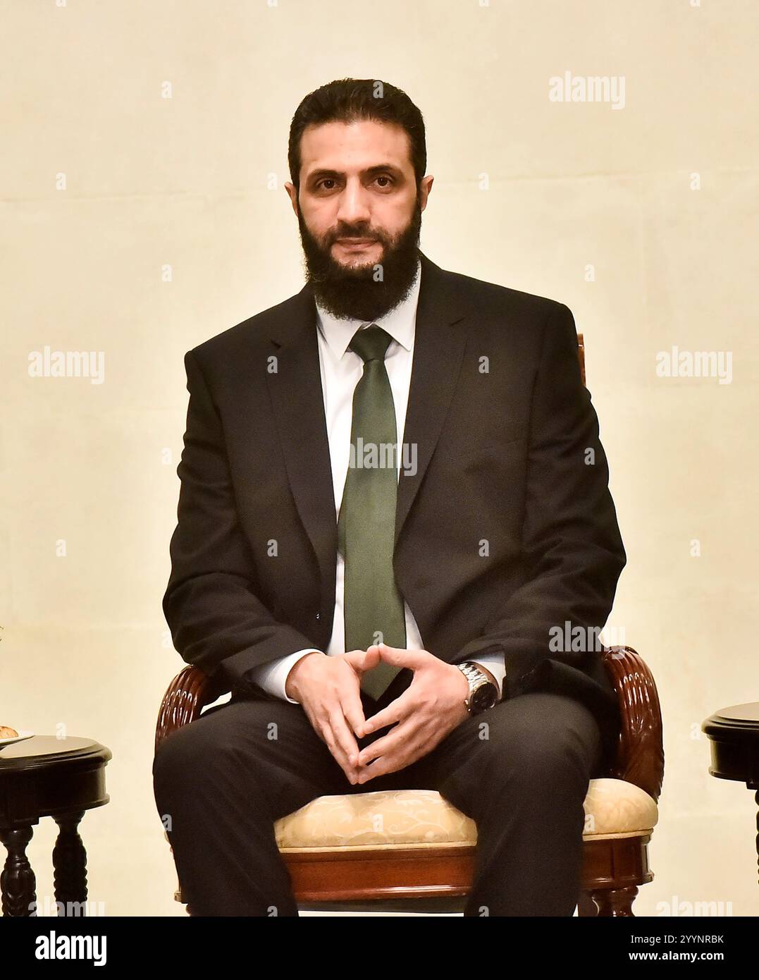 Damascus, Syria. 22nd Dec, 2024. Leader of new Syrian administration ...