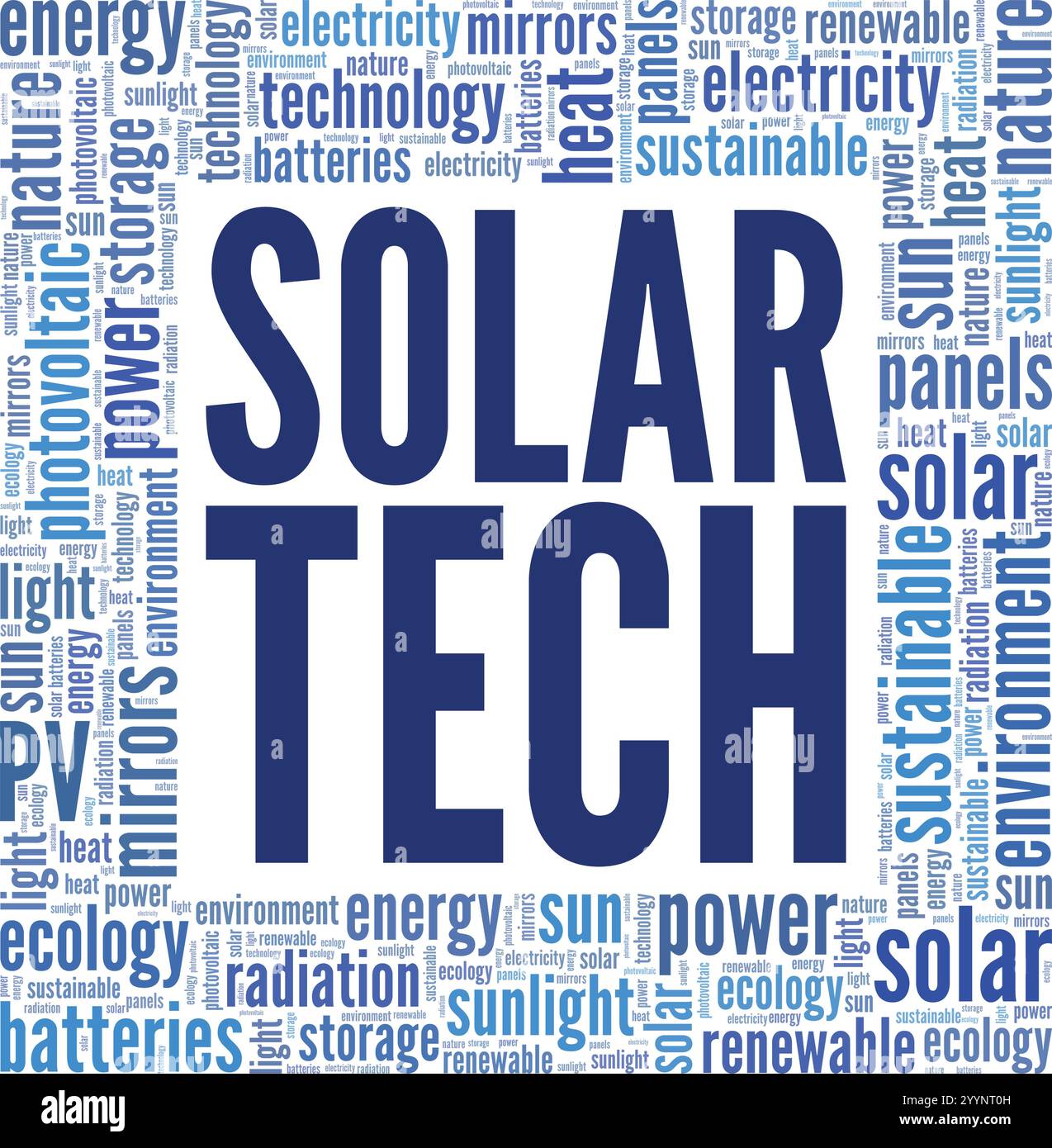 Stock Vector ID: 2532296215 Solar Technology word cloud conceptual design isolated on white ...