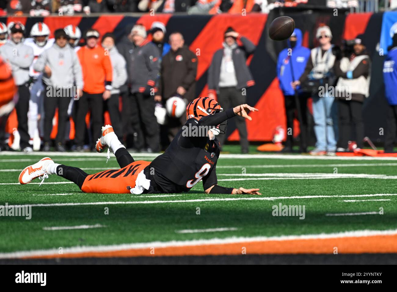 DETROIT, MI - DECEMBER 22: Cincinnati Bengals Quarterback (9) Joe ...