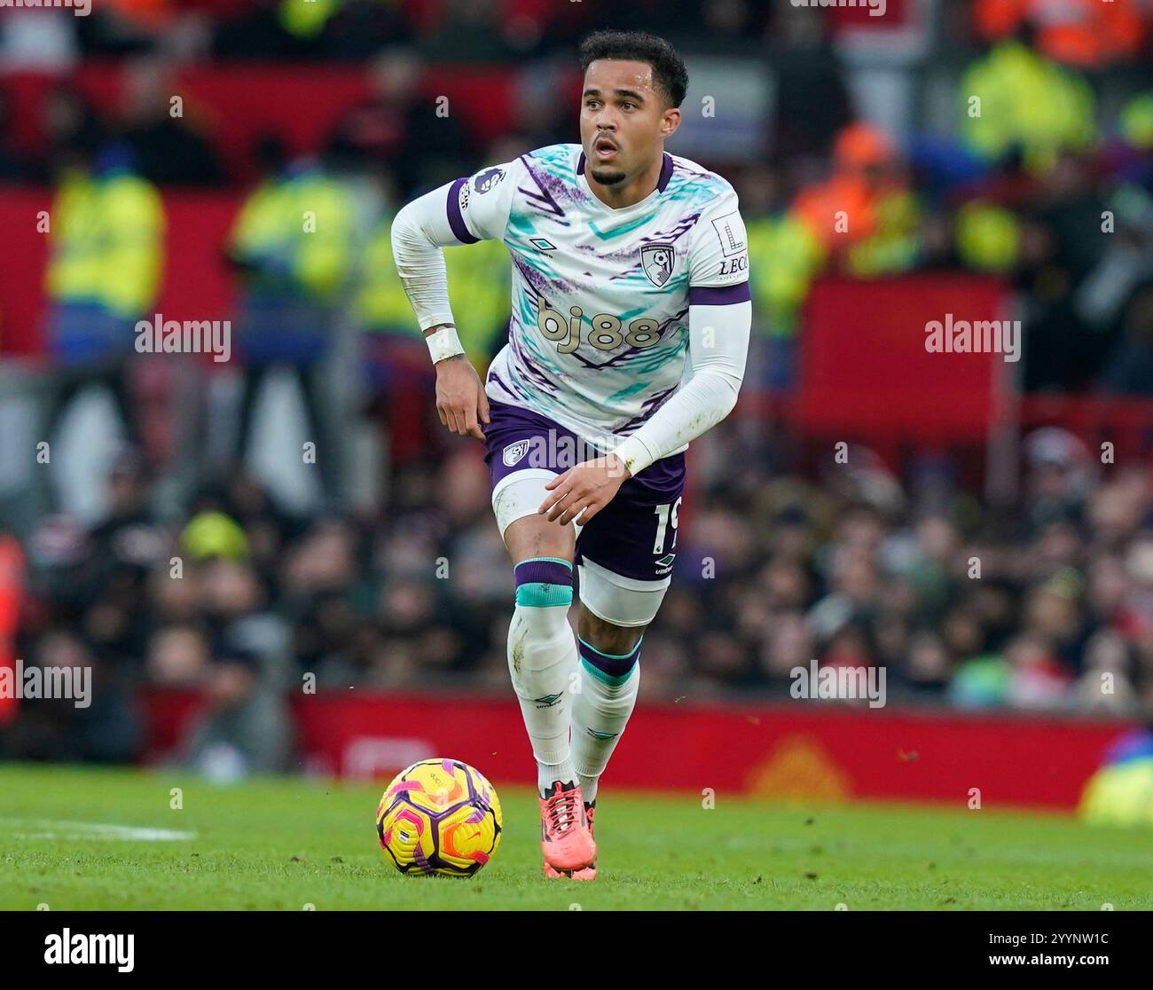 Manchester, England, 22nd December 2024. Justin Kluivert of Bournemouth ...