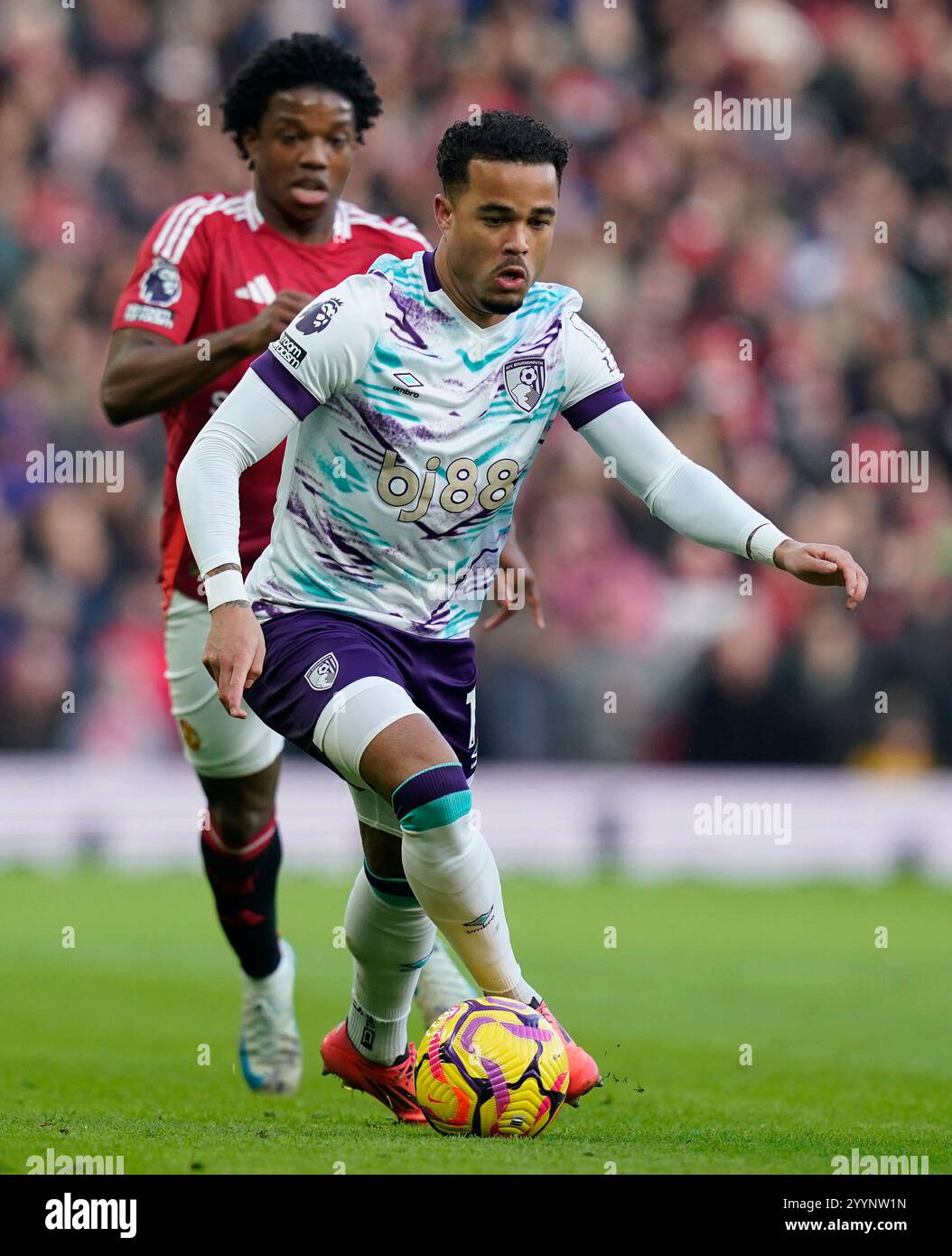 Manchester, England, 22nd December 2024. Justin Kluivert of Bournemouth ...