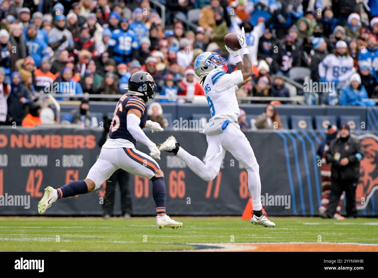 Chicago, United States. 22nd Dec, 2024. Detroit Lions wide receiver ...