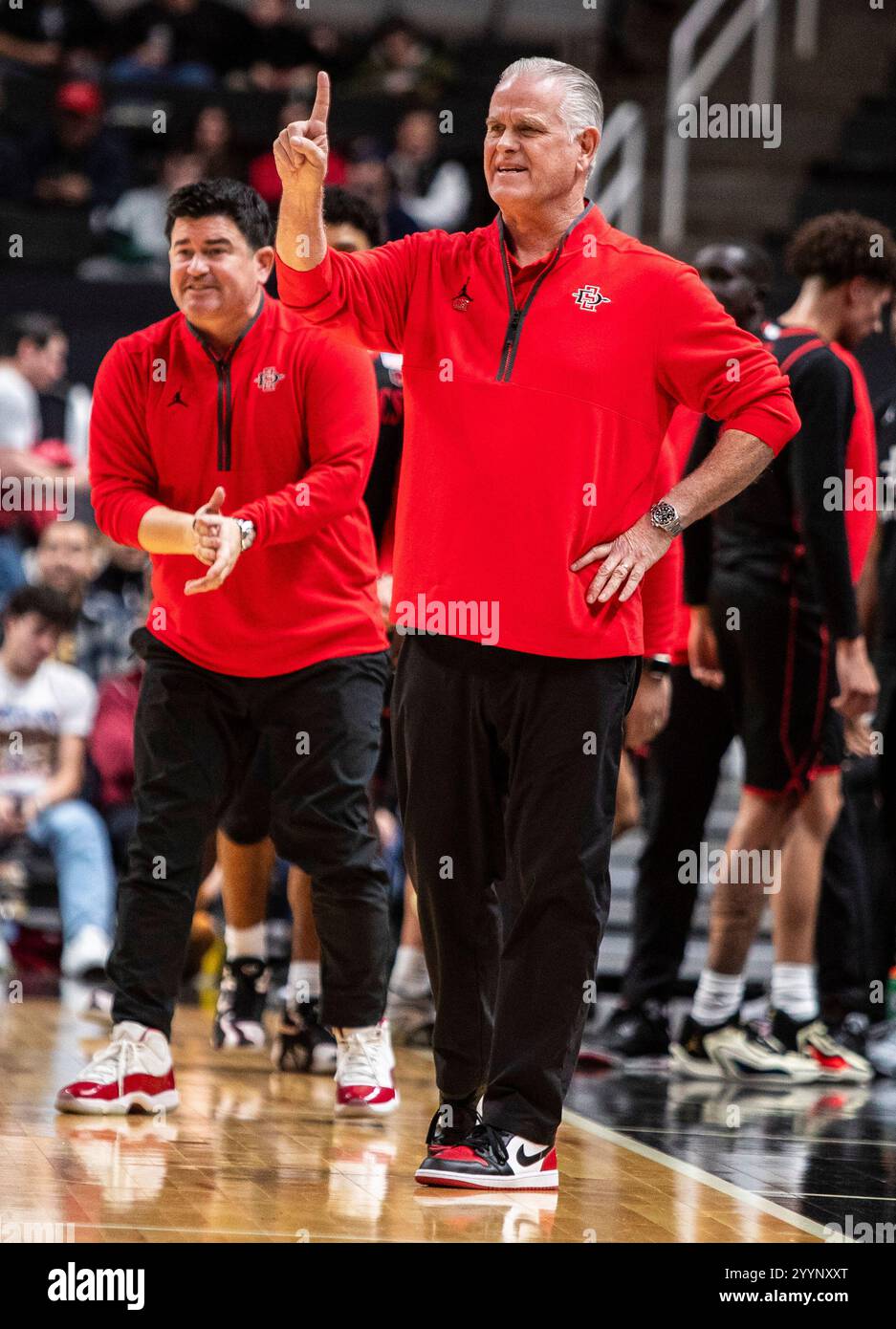December 21 2024 San Jose, CA U.S.A. San Diego State head coach Brian ...