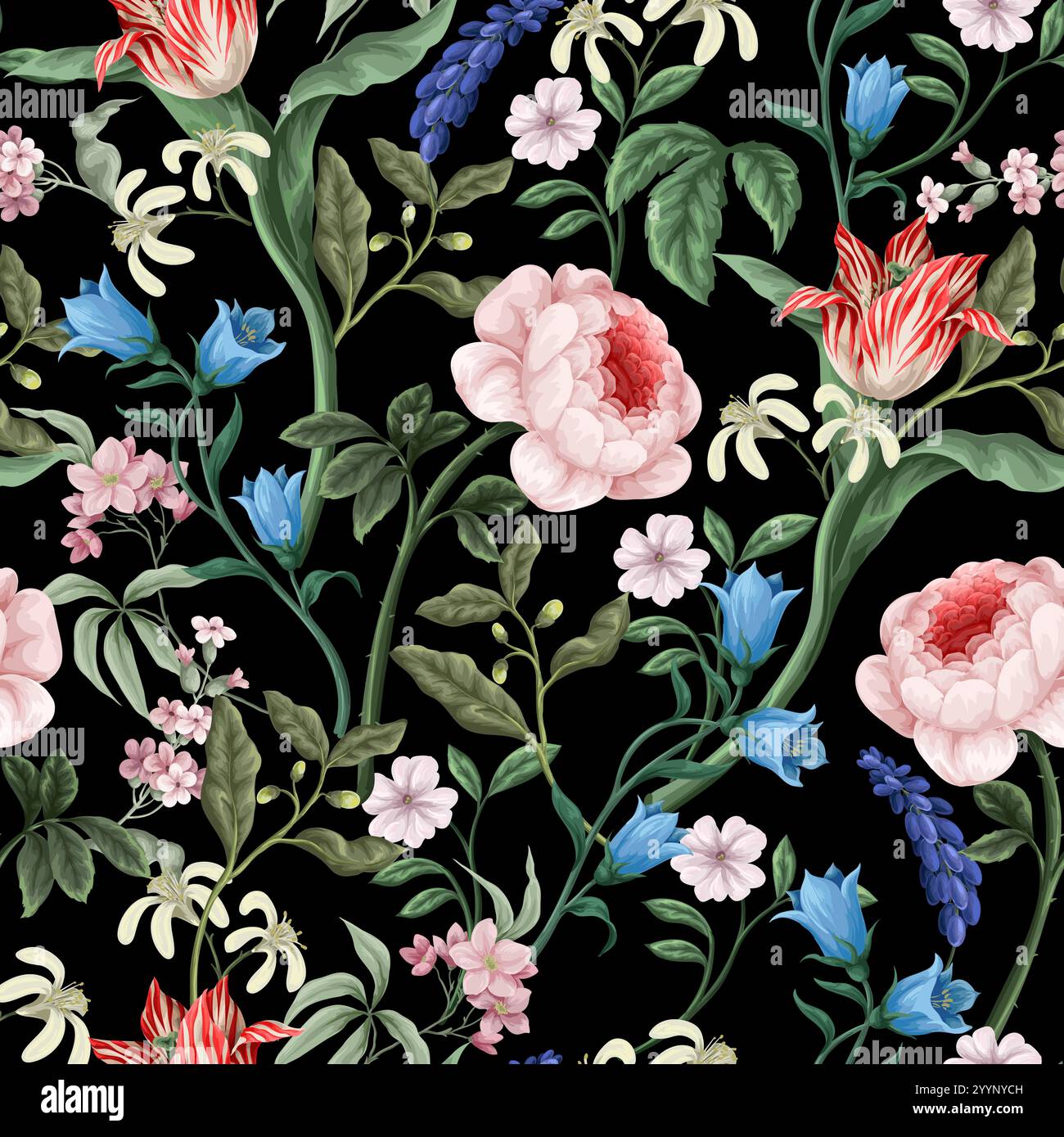 Victorian Flowers Background