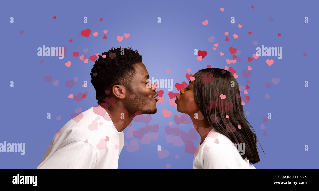 Collage loving couple valentines day hi-res stock photography and ...