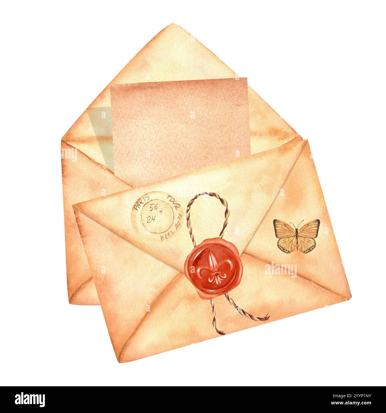 Hand drawing vintage delivery Cut Out Stock Images & Pictures - Alamy