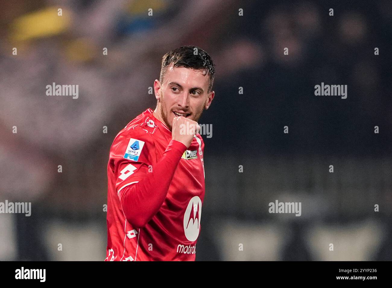 Monza’s Samuele Birindelli celebrates after scoring the 1-1 goal for ...