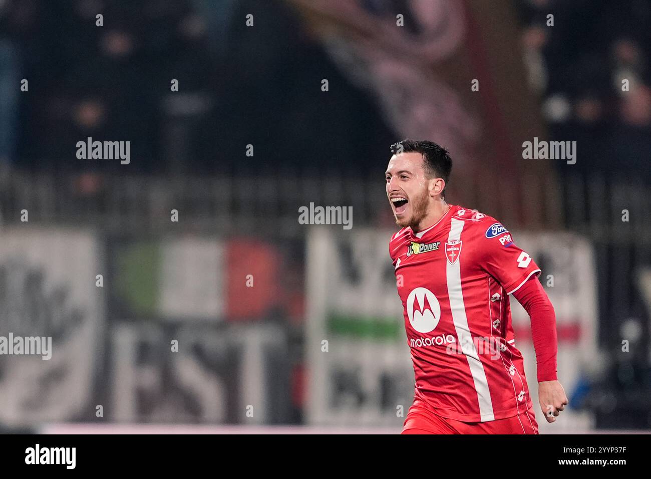 Monza's Samuele Birindelli celebrates after scoring his side's first ...