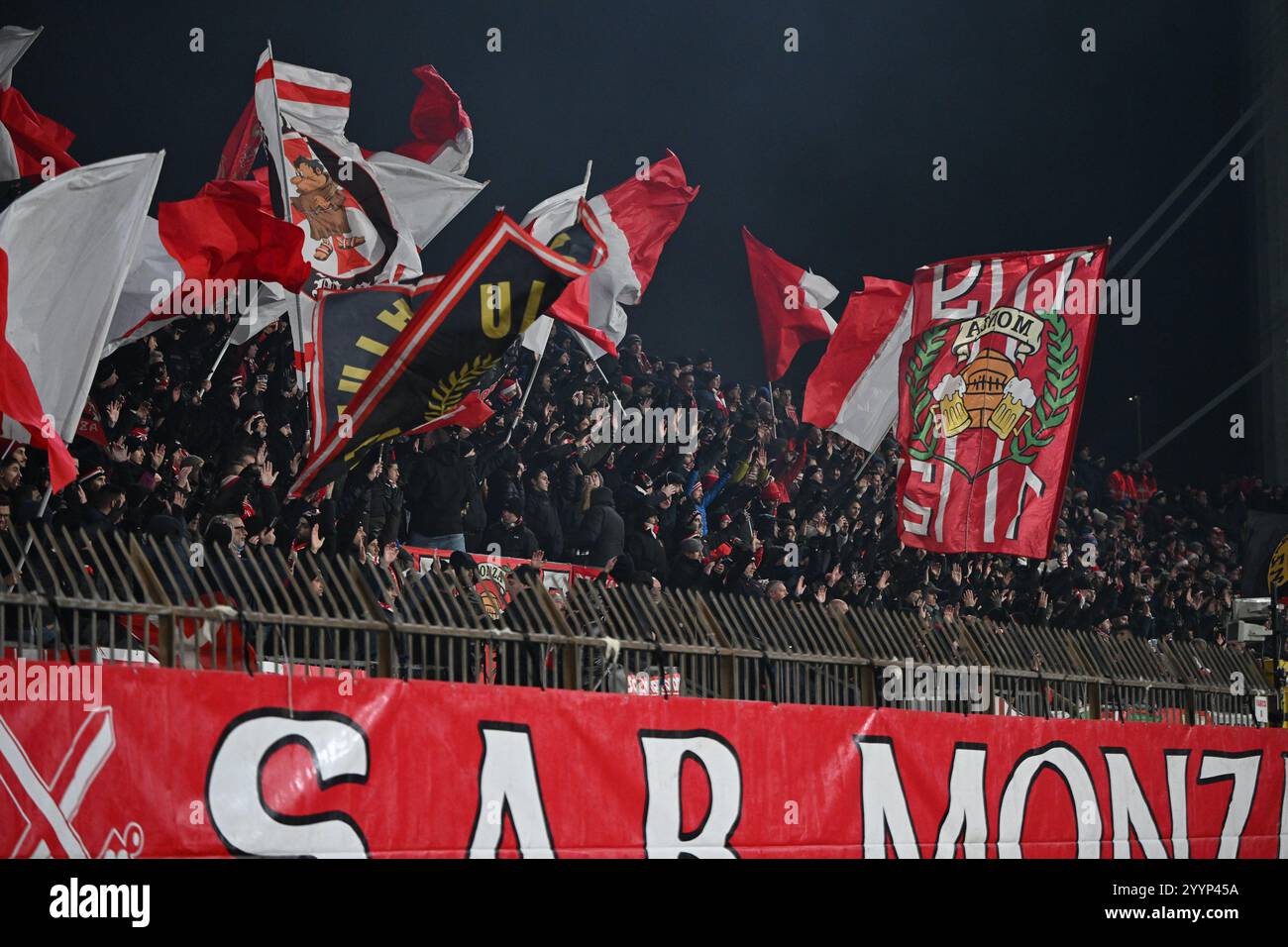 AC Monza supporters during the Italian Serie A football match between ...