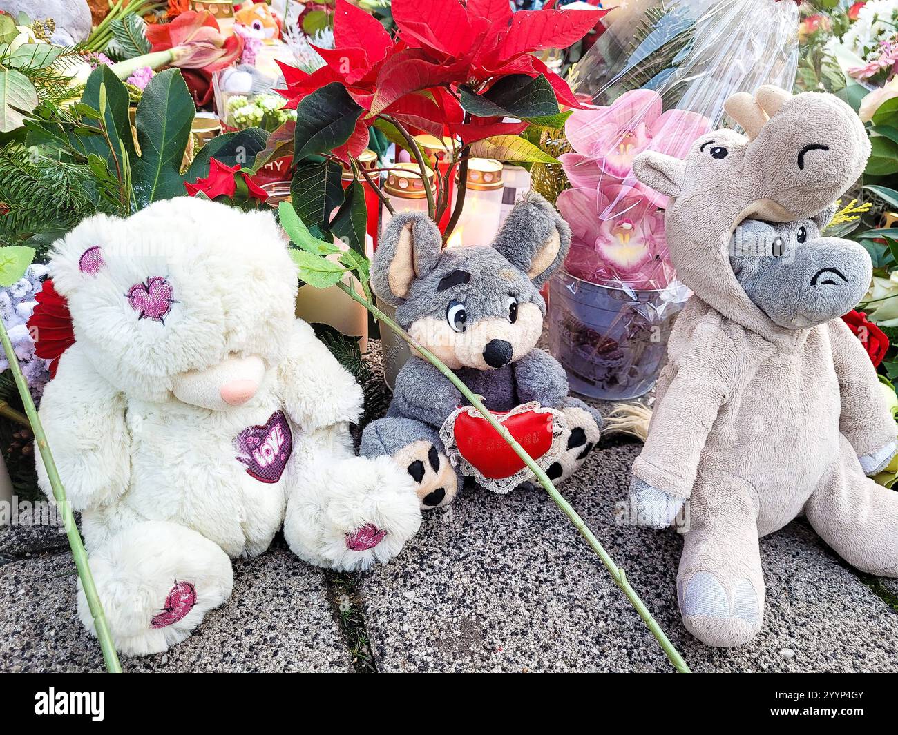 Gedenken an die Opfer von Magdeburg Magdeburg, 22.12.2024 Teddys ...