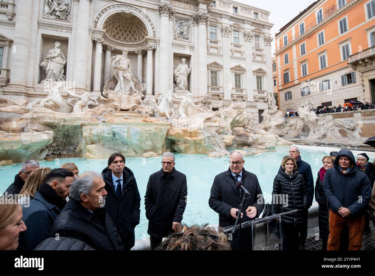 The mayor of Rome, Roberto Gualtieri, attends the reopening ceremony of ...