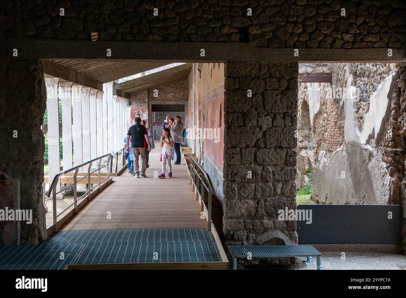 Praedia of Julia Felix. Archaeological excavations of Pompeii Stock ...