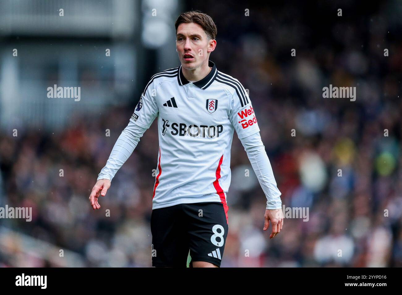 Harry Wilson of Fulham looks on during the Premier League match Fulham ...