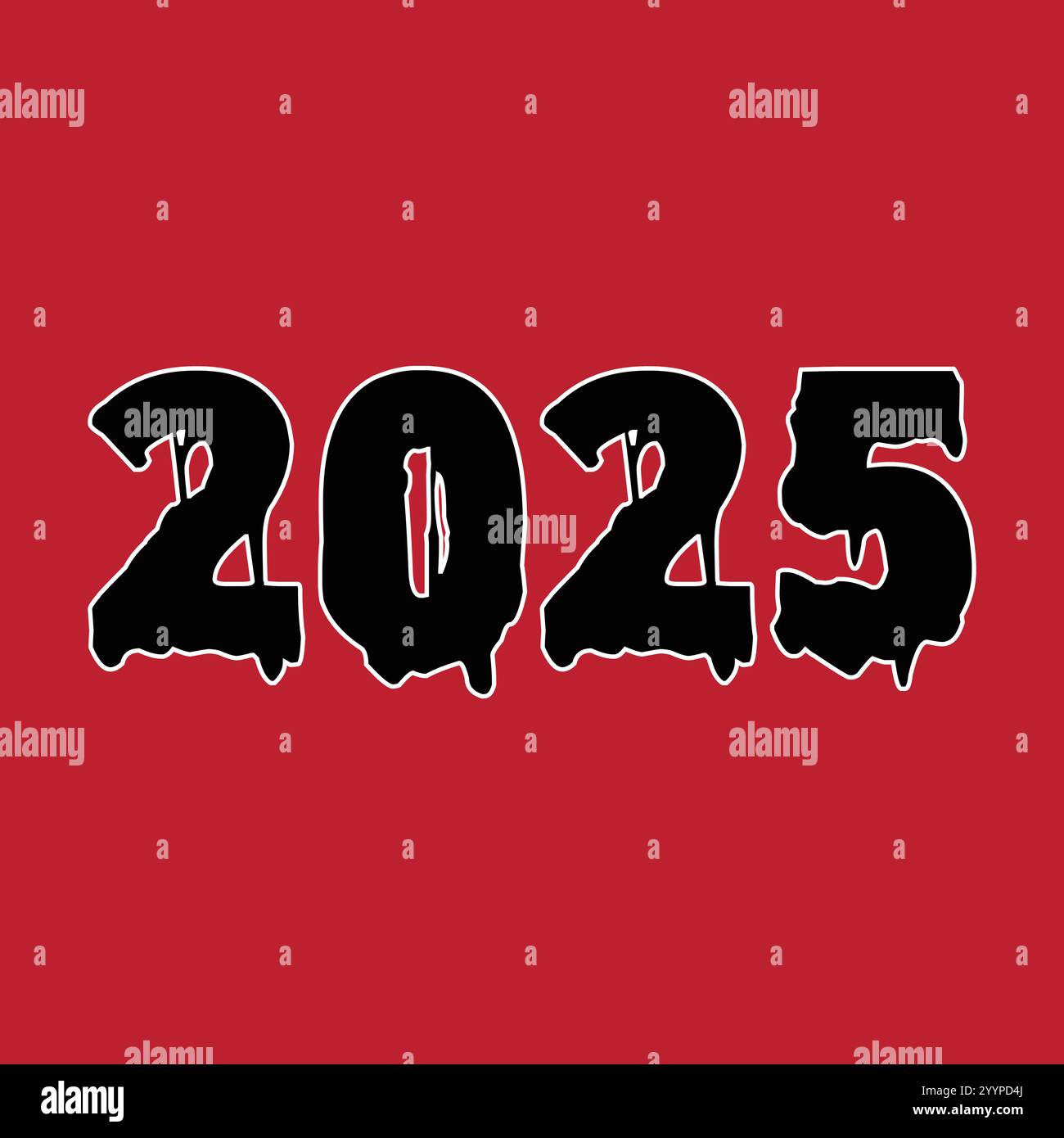 modern stylish text design 2025 Happy New Year 2025 text design. 2025 ...