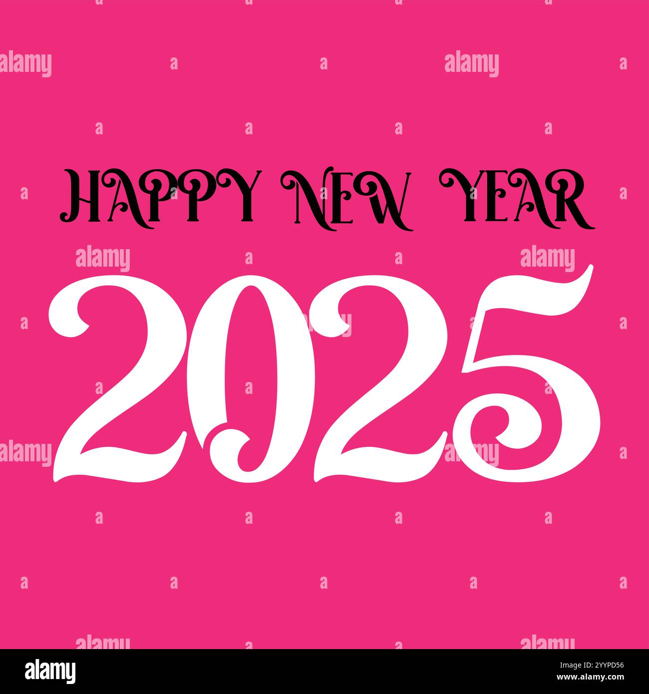 modern stylish text design 2025 Happy New Year 2025 text design. 2025 ...